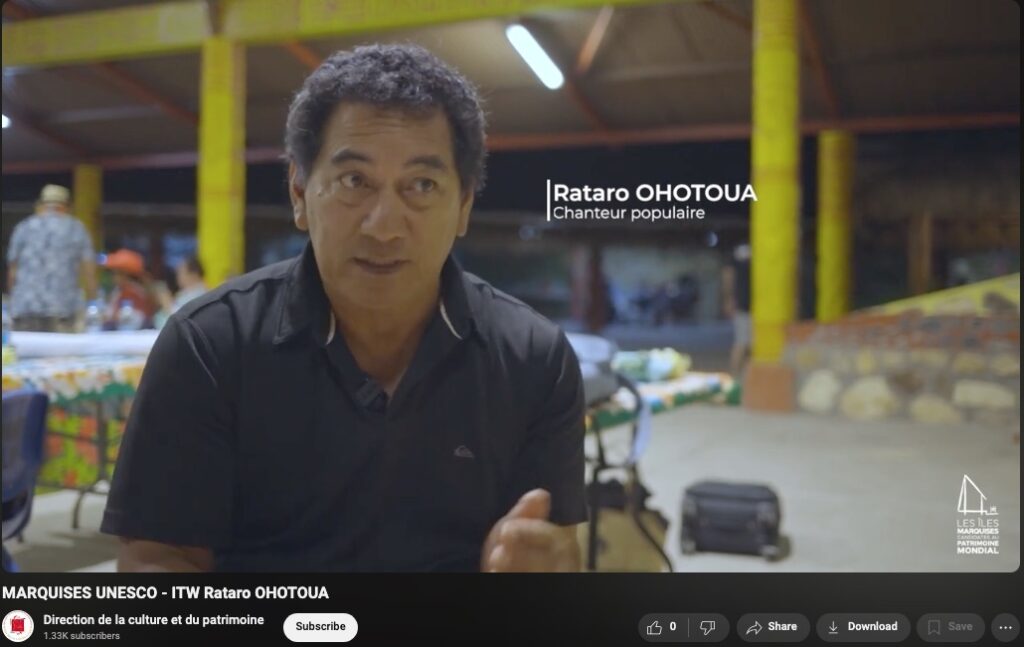 Vidéos sur Tupunama > YouTube > Te Henua Enata – Les îles Marquises ...