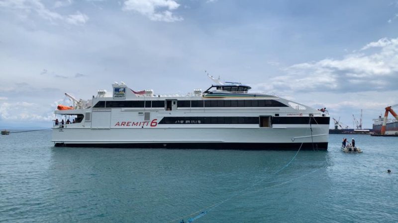 Le ferry Aremiti 6 est arrivé ce matin. – DPAM