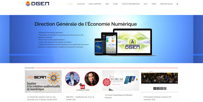 DGEN Direction générale de l'économie numérique | Net.pf