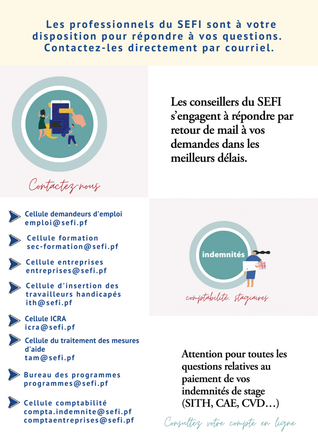 SEFI - Service de l'emploi, de la formation et de l'insertion professionnelles | Net.pf